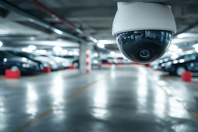 Advanced HighTech IP Security Camera Installed in a Wellmonitored ...