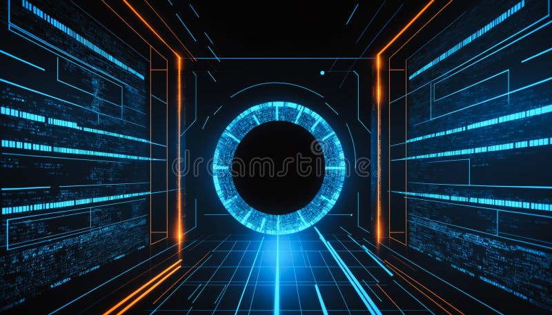 Advanced Holographic Data Storage Technology of the Future Stock Photo ...