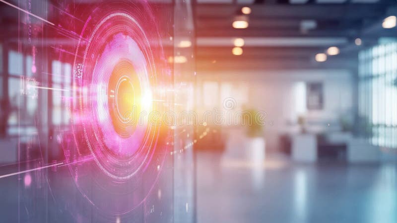 Advanced Holographic Security System Interface with Alert Notifications ...