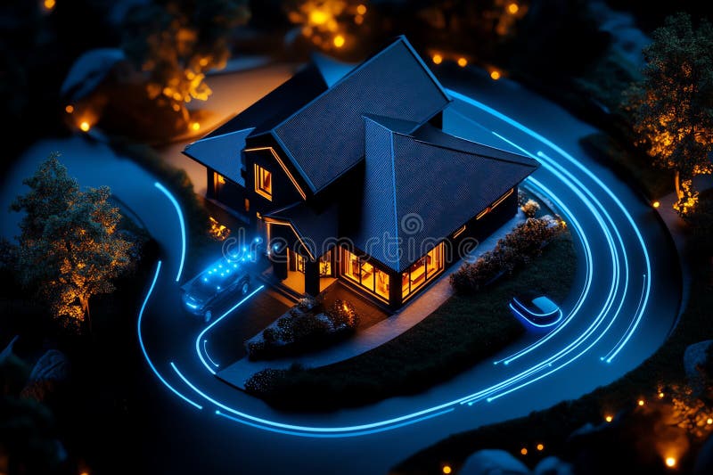 An Advanced Home Security Setup Featuring Laser Detection Systems ...