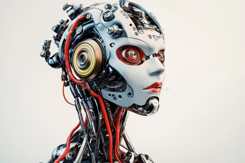 Advanced Humanoid Robot Design Showcasing Intricate Mechanical Features ...