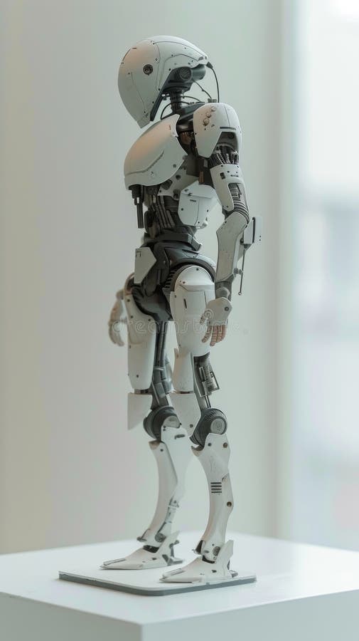 Advanced Humanoid Robot with Intricate Mechanical Design Stock Photo ...