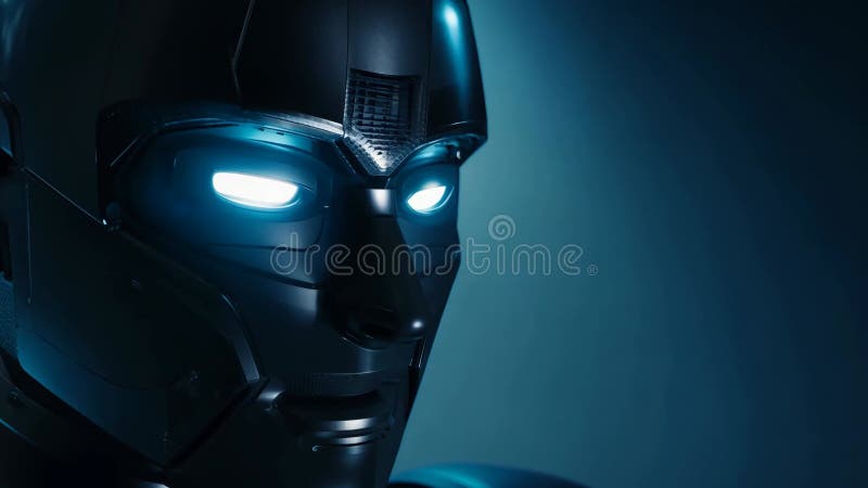 Advanced Humanoid Robot Standing in a High-tech Industrial Setting ...