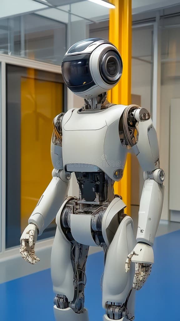Advanced Humanoid Robot in Technological Environment Showcasing Modern ...