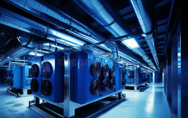 Advanced HVAC Automation. Generative by Ai Stock Illustration ...