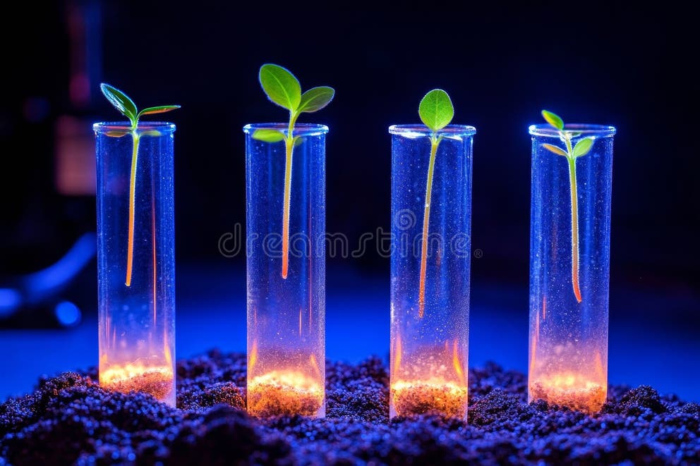 Advanced Hydroponic Sprouts, Fresh Sprouts and Seedlings Stock Photo ...