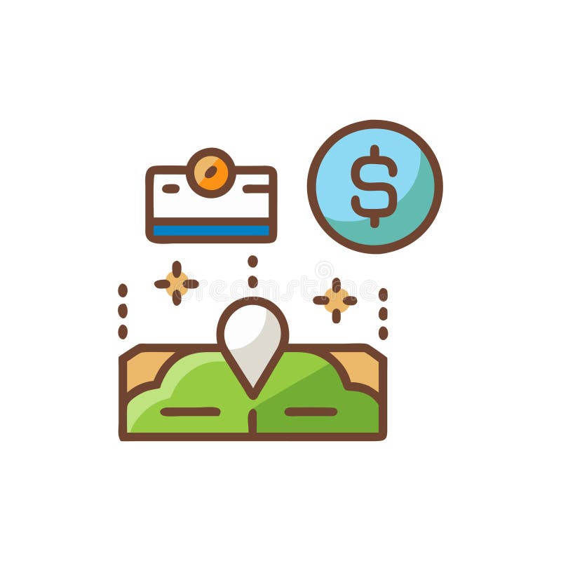 Advanced Icon for Land Acquisition Stock Photo - Illustration of ...