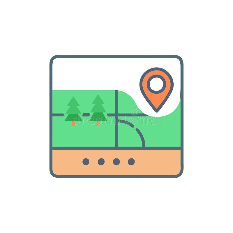 Advanced Icon for Land Plot Design Stock Photo - Illustration of ...