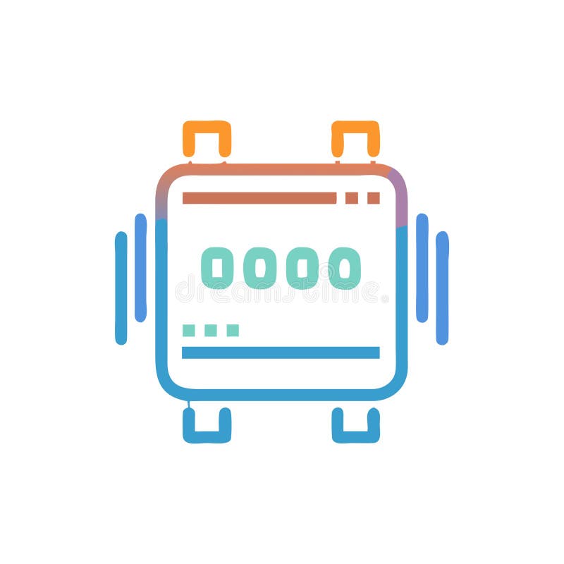 Advanced Smart Gym Timer Icon Stock Image - Illustration of running ...