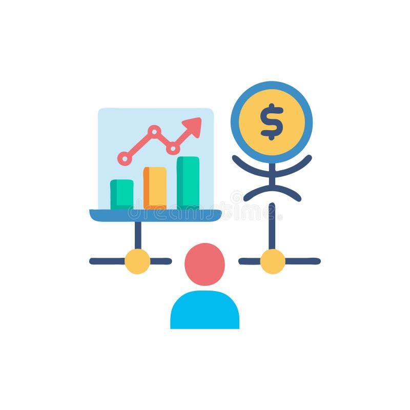 Advanced Icon for Strategic Investment Planning Stock Image ...