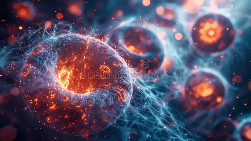 Advanced Imaging Reveals Dynamic Cellular Processes Stock Image - Image ...