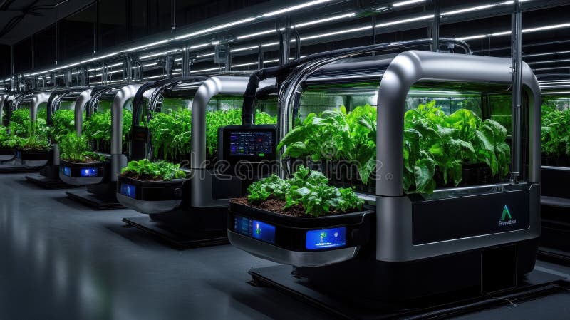 High-tech Indoor Farming Systems Stock Image - Image of smart ...