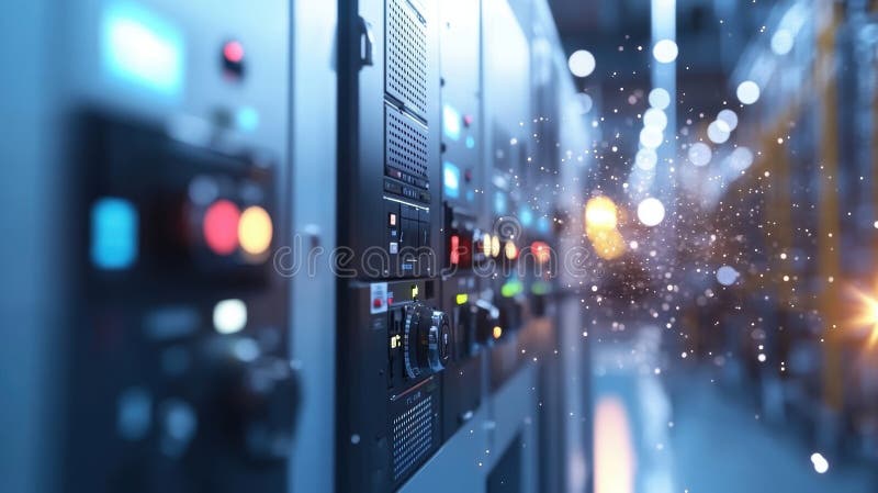 Innovative Industrial Control Panel Managing Power Distribution in a ...