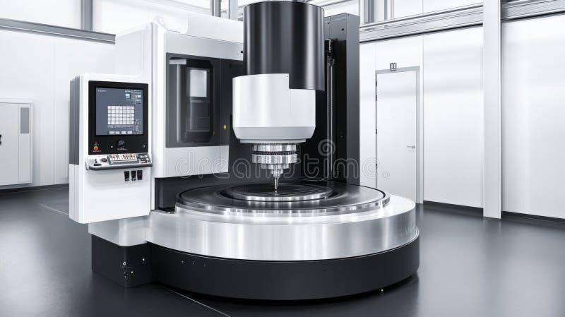 Advanced Industrial Grinding Machine in Modern Factory Setting Stock ...