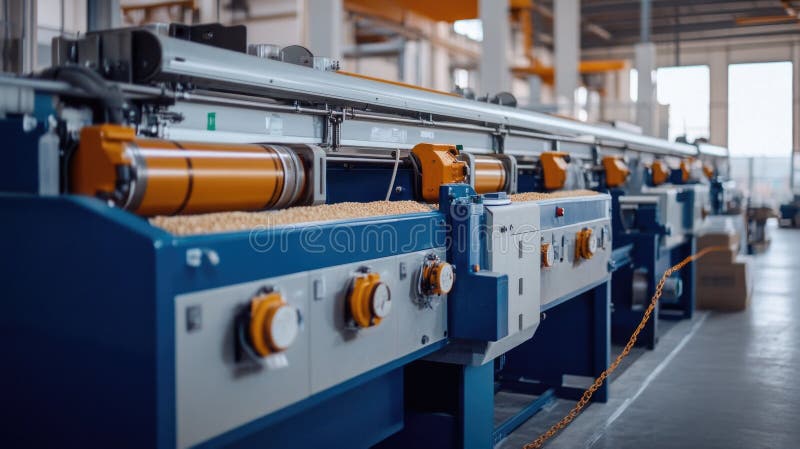 A Modern Manufacturing Plant Featuring Advanced Robotic Arms and ...