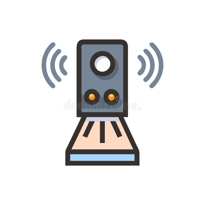 Advanced Infrared Sensor Icon Representation Stock Illustration ...