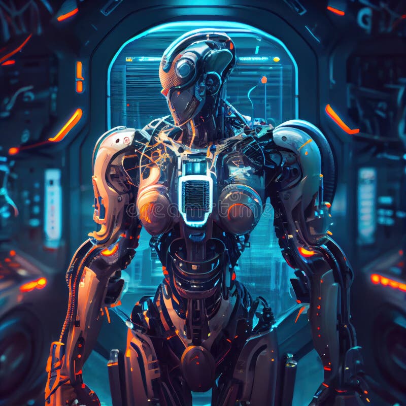 Advanced Interaction of Humanity with Technology in Robot S Body Sci-fi ...