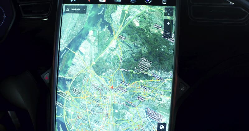 Advanced Interior of Tesla Car Model X Stock Video - Video of tesla ...