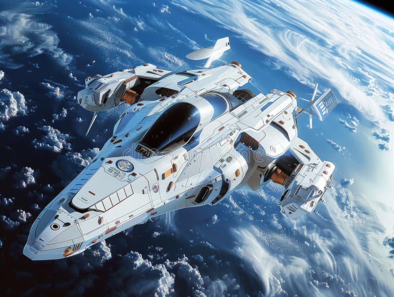 Advanced Interstellar Warship Stock Photo - Image of astronomy, cosmic ...