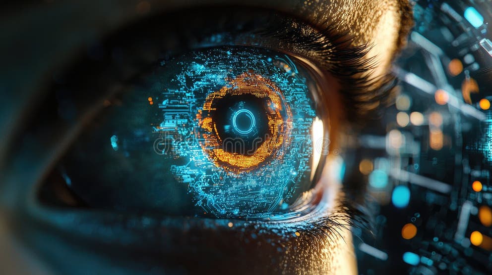 Advanced Iris Scan Technology Concept for Secure Access Systems Stock ...