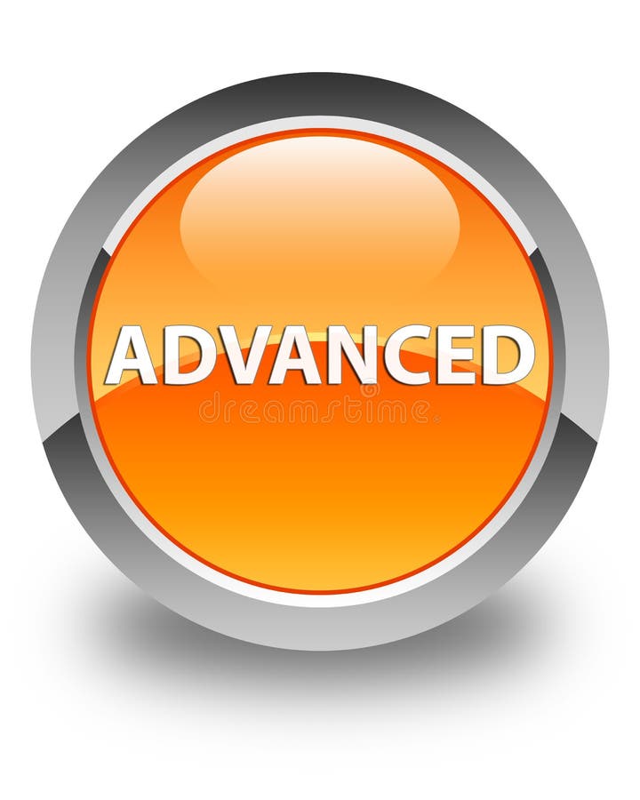 Advanced Glossy Orange Round Button Stock Illustration - Illustration ... Advanced Glossy Orange Round Button Stock Illustration - Illustration ...