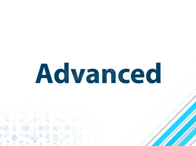 Advanced Modern Flat Design Blue Abstract Background Stock Illustration ...