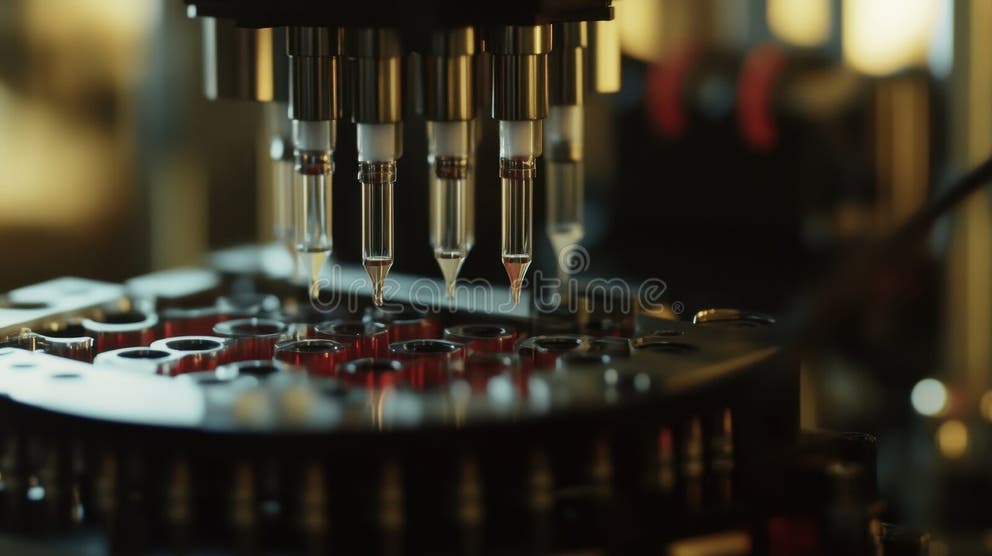 Advanced Laboratory Equipment Analyzing Samples Stock Image - Image of ...