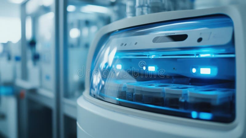 Advanced Laboratory Equipment Blue Led Lighting Stock Photos - Free ...