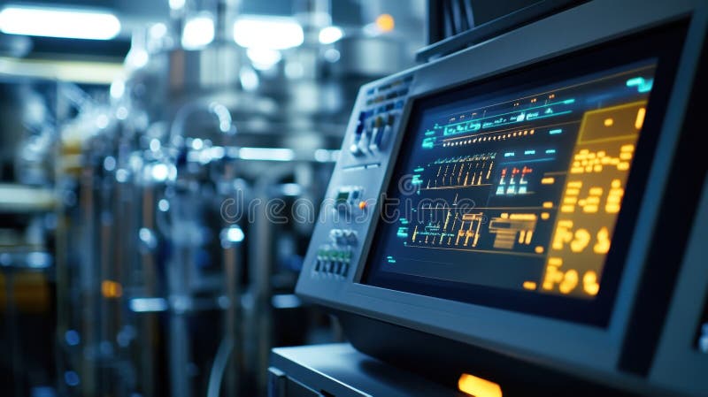 Advanced Laboratory Equipment Displaying Data Analysis Stock Image ...