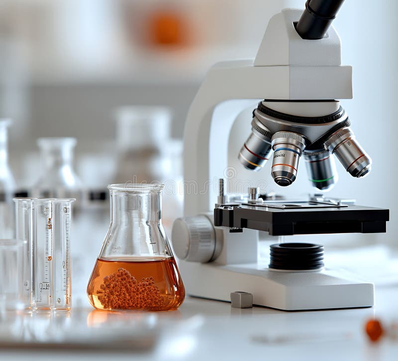 Advanced Laboratory Equipment Featuring Microscope Beakers Scientific ...