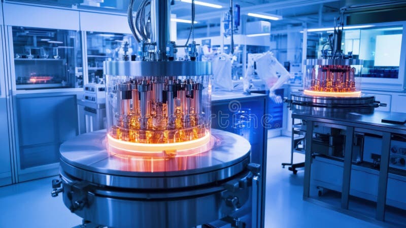 Advanced Laboratory Equipment in HighTech Biotech Research Facility ...