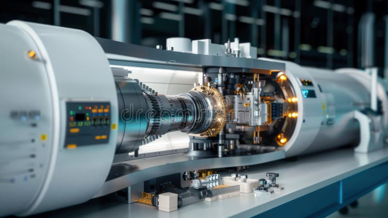 Advanced Laboratory Equipment Performing Complex Scientific Experiment ...