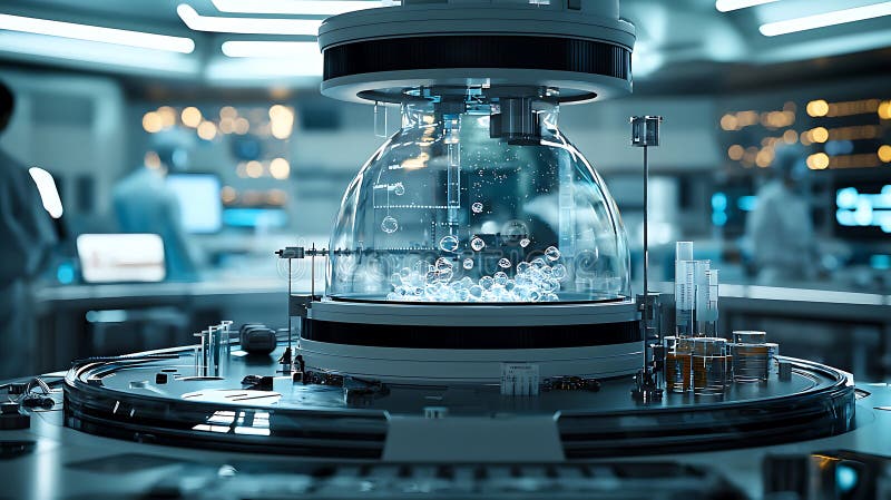 Advanced Laboratory Equipment Showcasing Enzyme Solutions in Modern Setting, Highlighting ...