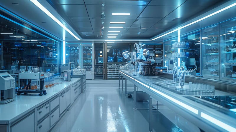 An Advanced Laboratory Filled with High-tech Gadgets and Modern ...