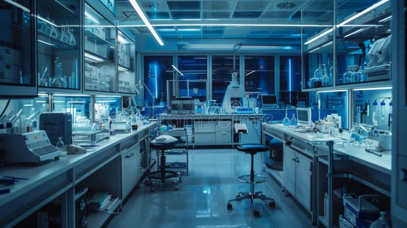An Advanced Laboratory Filled with High-tech Gadgets and Modern ...