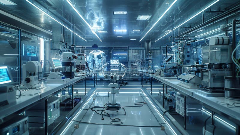 An Advanced Laboratory Filled with High-tech Gadgets and Modern ...
