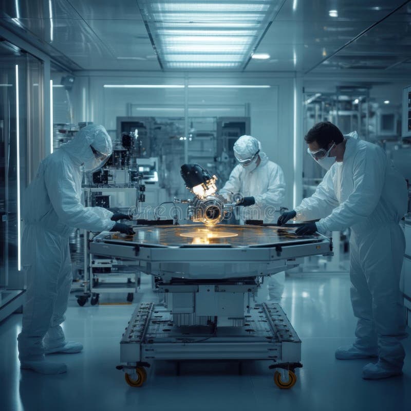 Advanced Laboratory Research Scientists Clean Room Environment Stock ...