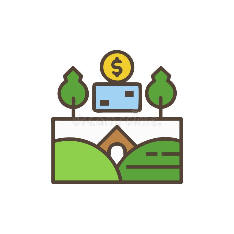 Advanced Land Ownership Icon Design Stock Image - Illustration of ...