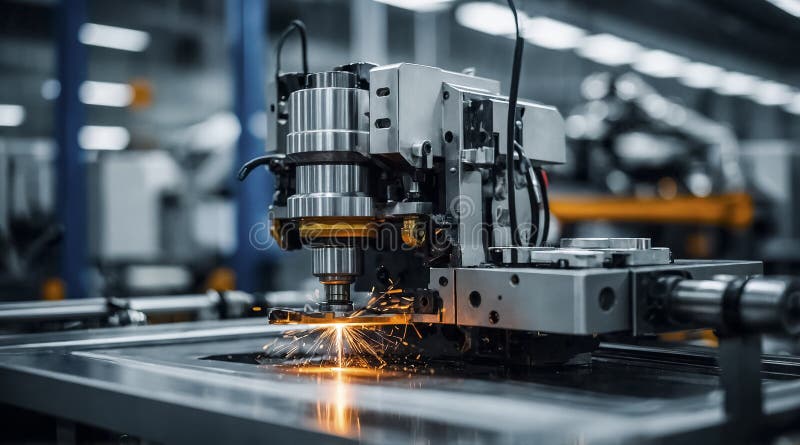 Advanced Laser Cutting Machine Performing Precise Operations in a ...