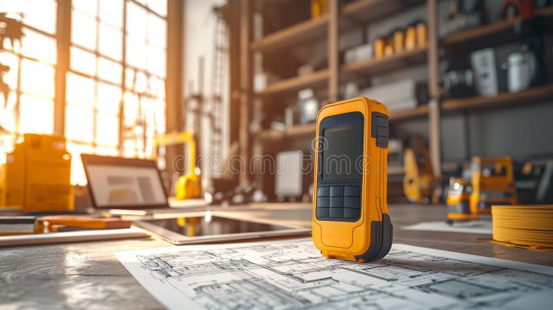 Advanced Laser Distance Meter Actively Measuring Distance Architectural ...