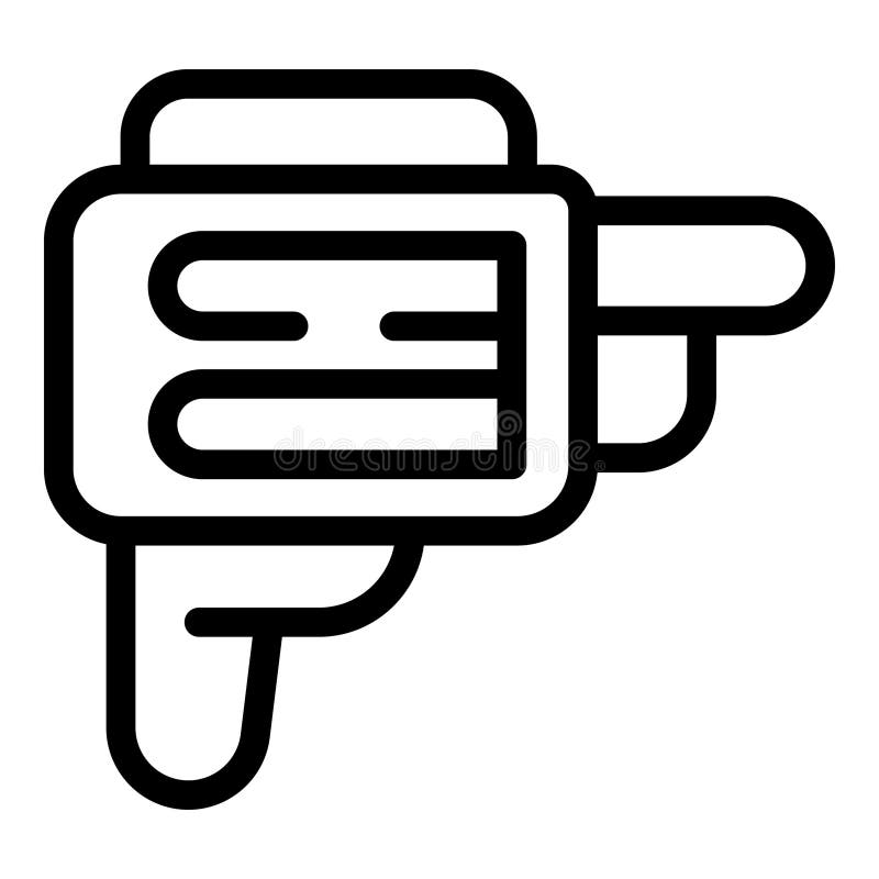 Advanced Laser Gun Icon Outline Vector. Energy Shooter Stock ...