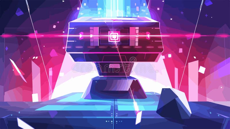 Advanced Laser Scanners Abstract Vector Illustration for Technology ...