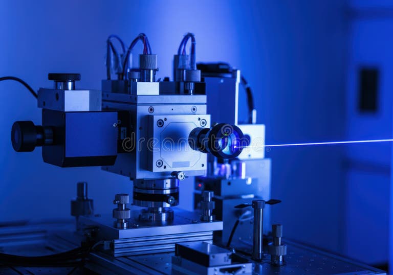 Advanced Laser Technology in a Laboratory Setting with Blue Lighting ...
