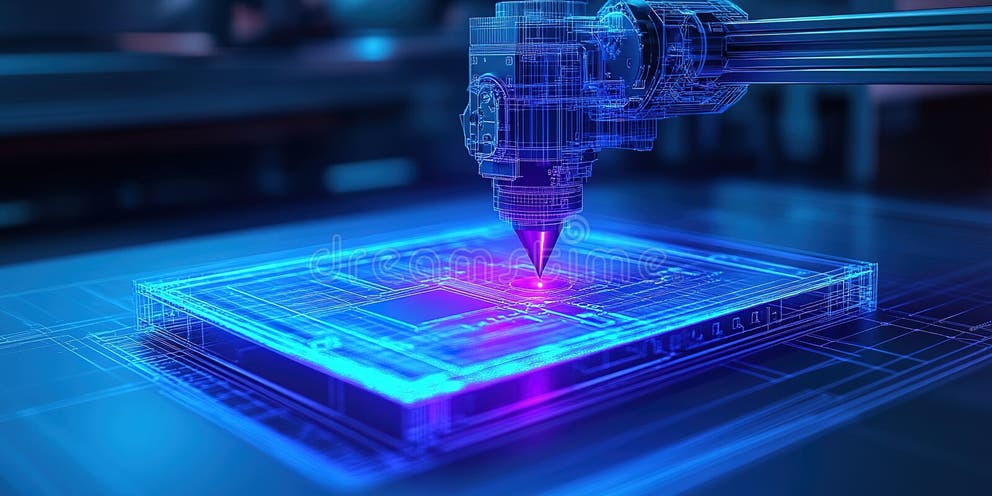 Advanced Laser Technology Processes Intricate Designs on a Circuit ...
