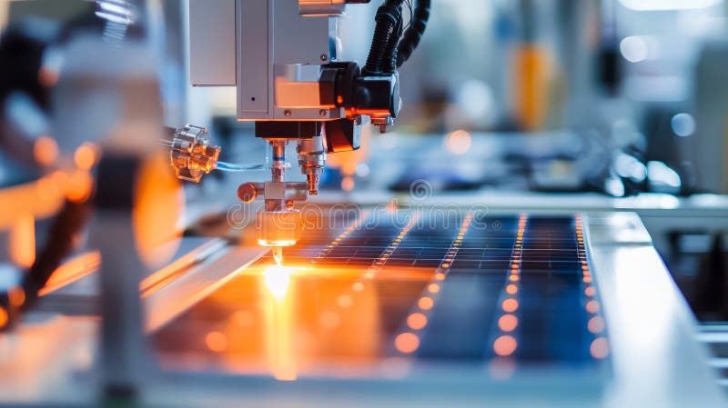 Advanced Laser Technology Used in Solar Panel Manufacturing Process in ...