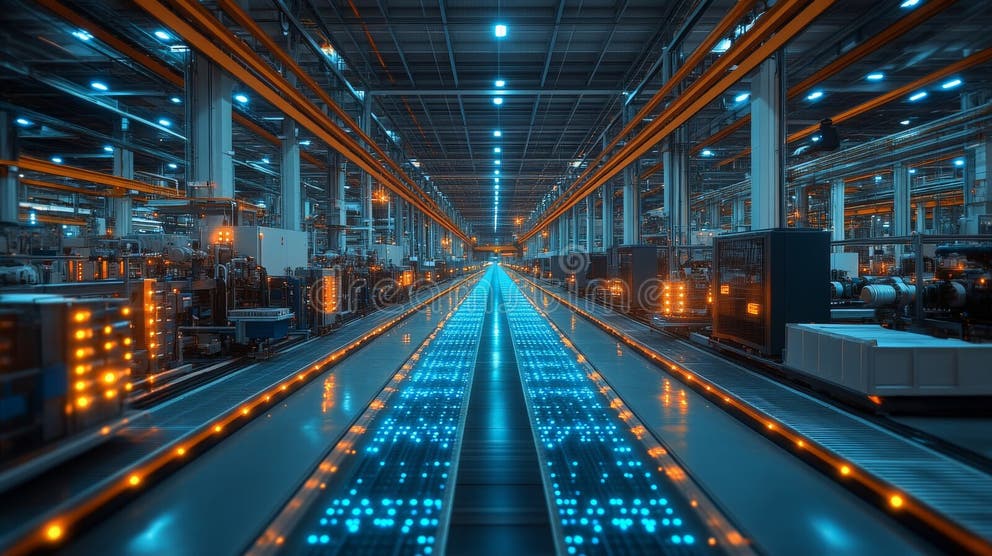 Advanced Logistics Hub in Operation with Automated Processes and ...