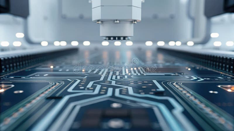Advanced Machine Operating To Cut a Piece in a High-tech Ai Powered ...