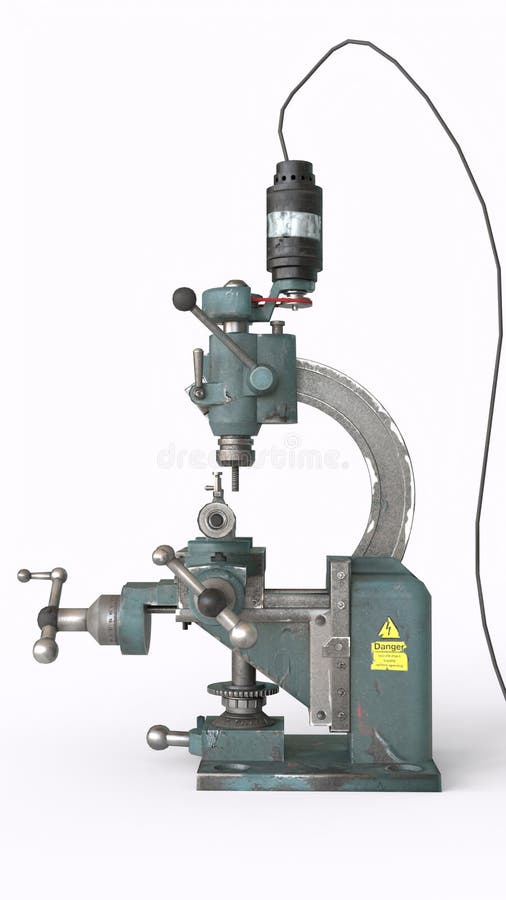 Advanced Machine with White Background Stock Illustration ...