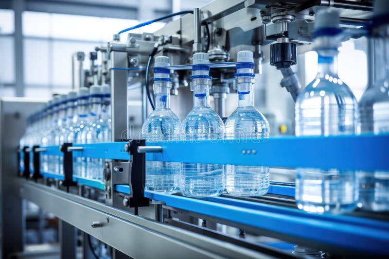 Advanced Machinery for Drinking Water Production Stock Illustration ...