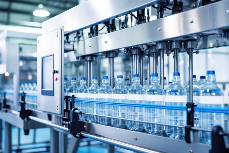 Advanced Machinery for Drinking Water Production Stock Illustration ...